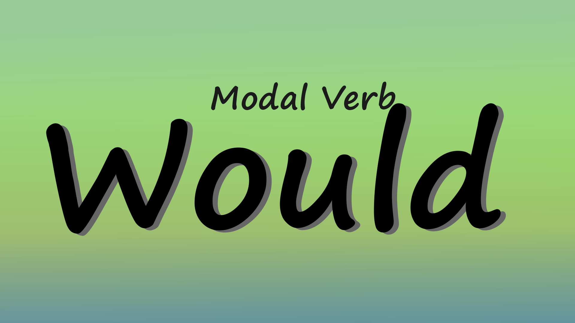 Modal verb Would – Teacher Robin Mendoza