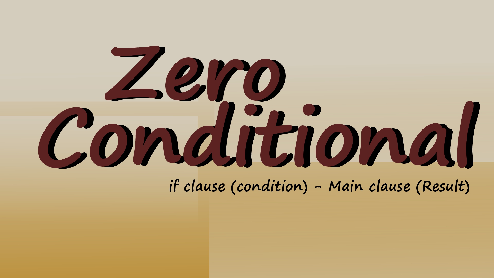 Zero Conditional – Teacher Robin Mendoza